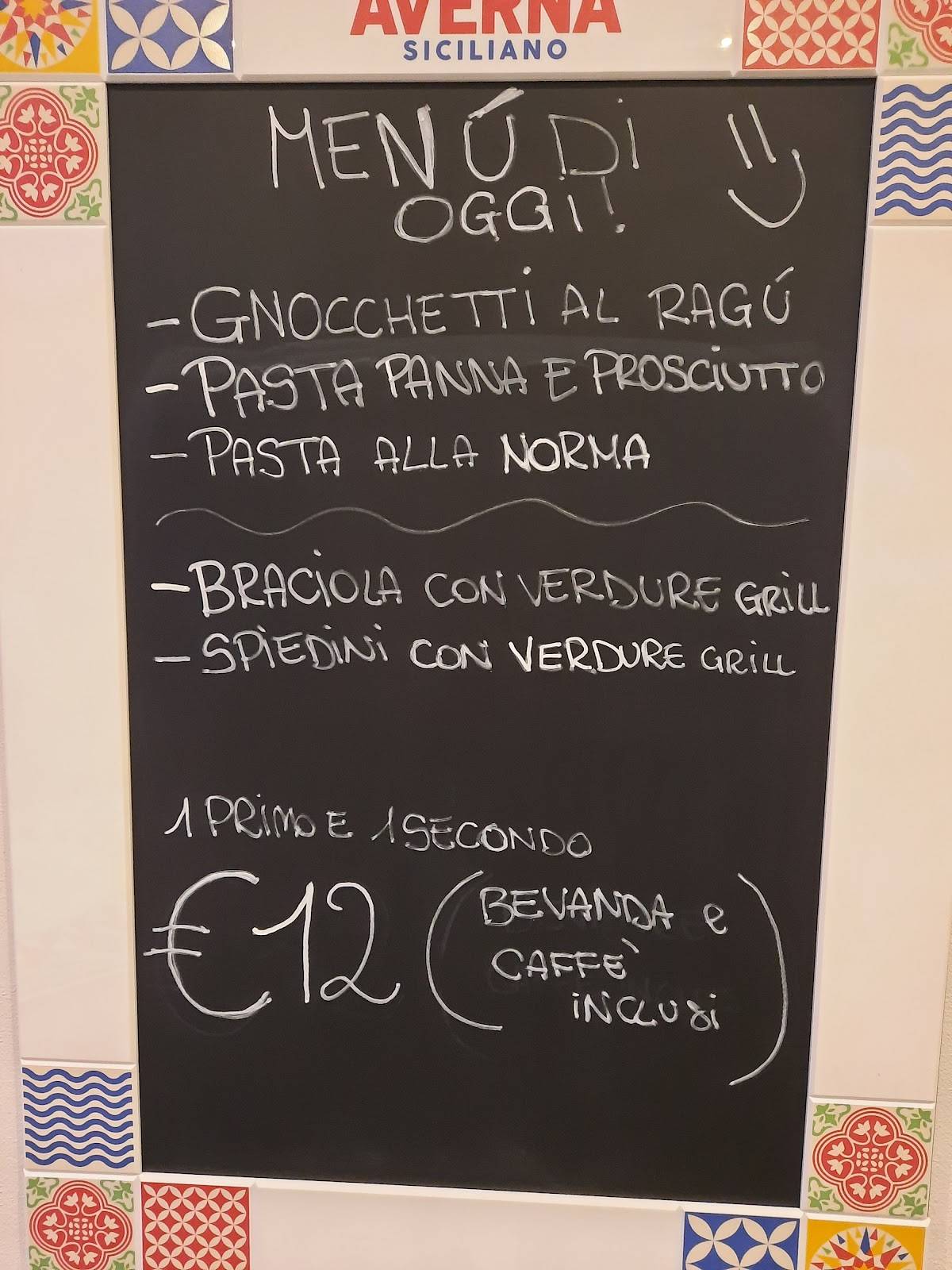 Menu da Etna Cafè ristorante, Sovico