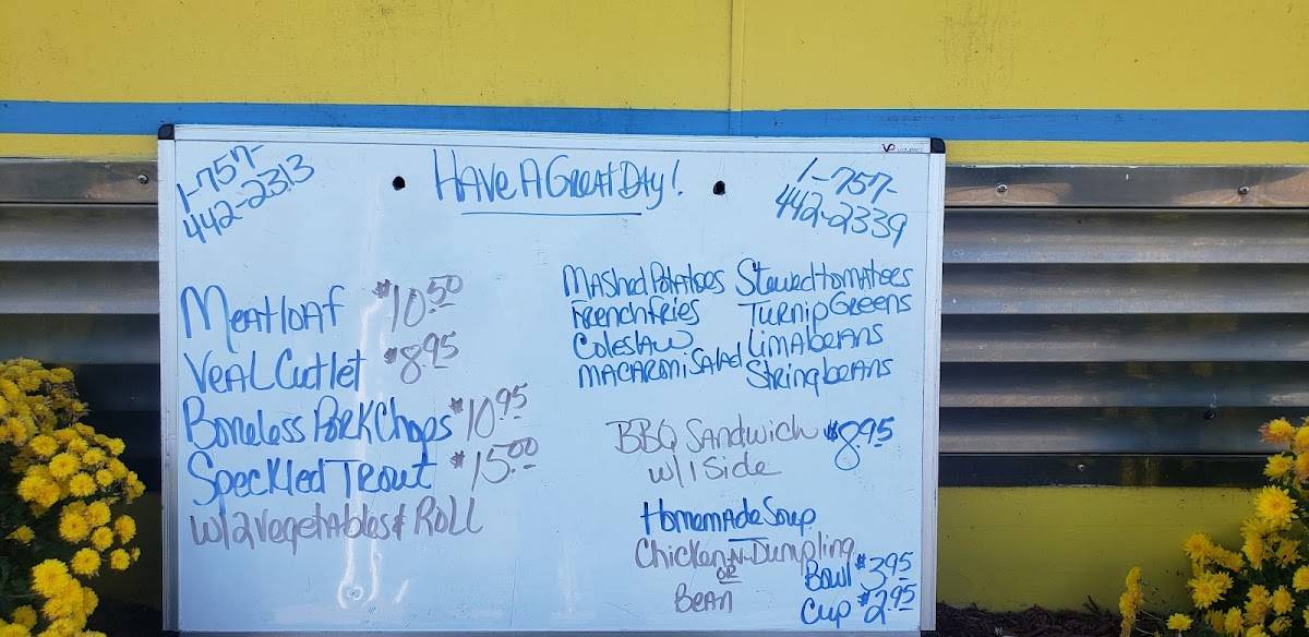 Menu at Exmore Diner restaurant, Exmore, Main St