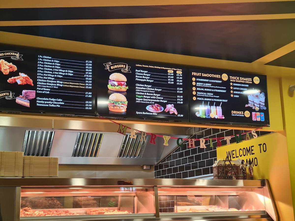 Menu at Gramo Fish & Chips fast food, Romsey