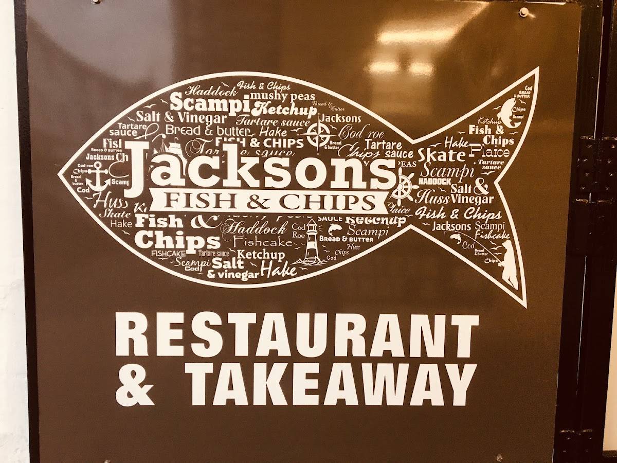 Menu at Jacksons Fish & Chips fast food, Newton Abbot