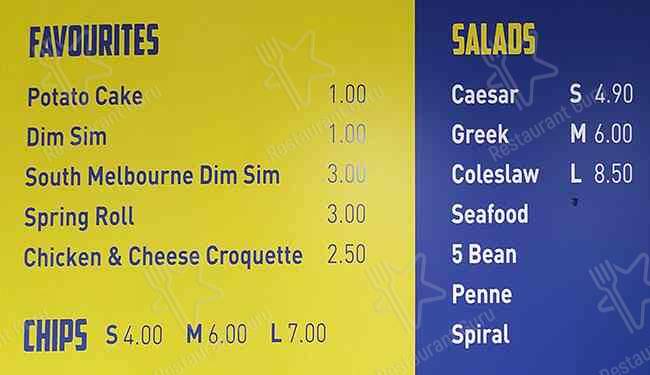 Menu at Pinewood Chicken Bar, Mount Waverley