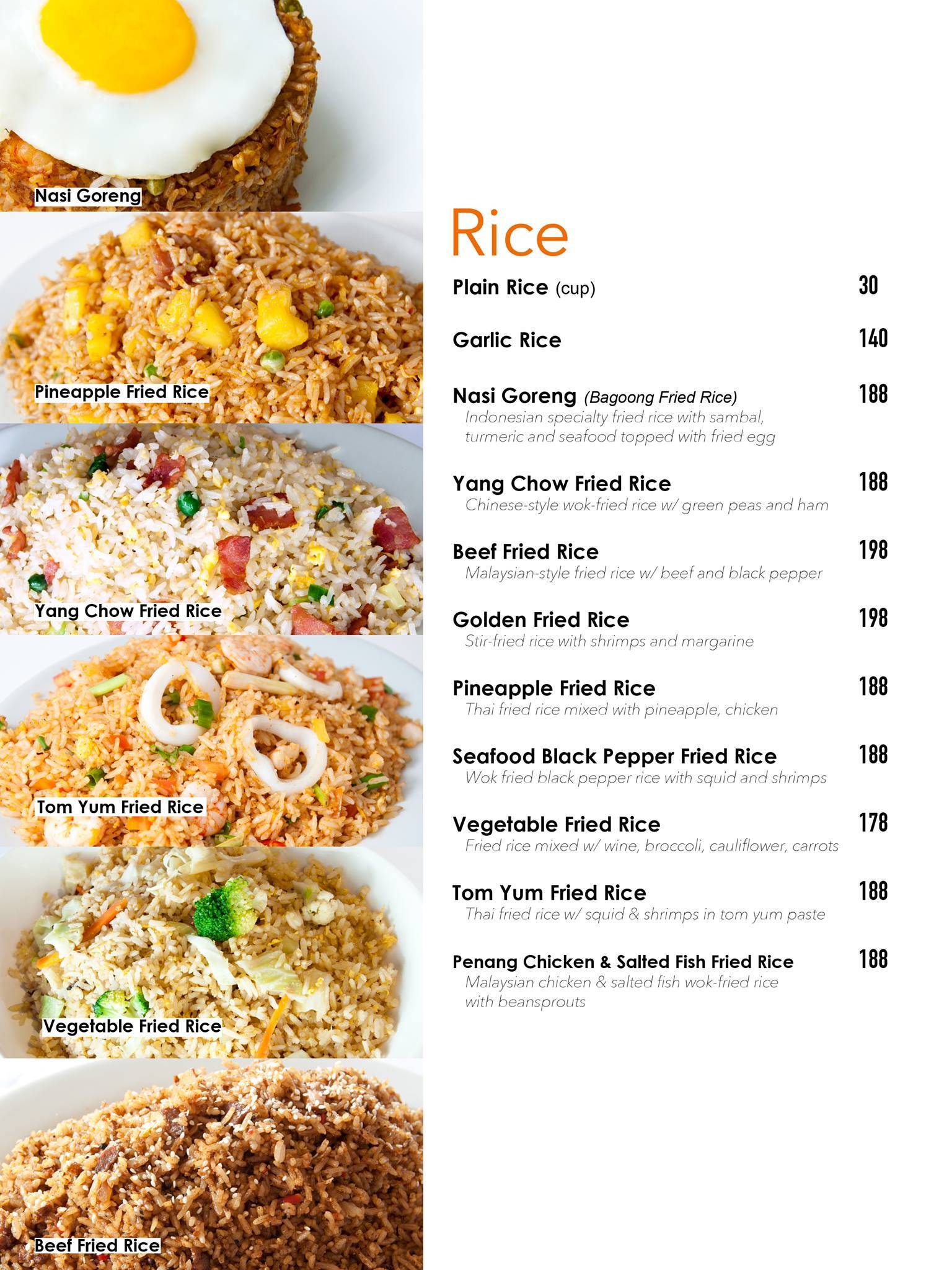 Menu at Fat Monk restaurant, Cagayan de Oro, 5/F