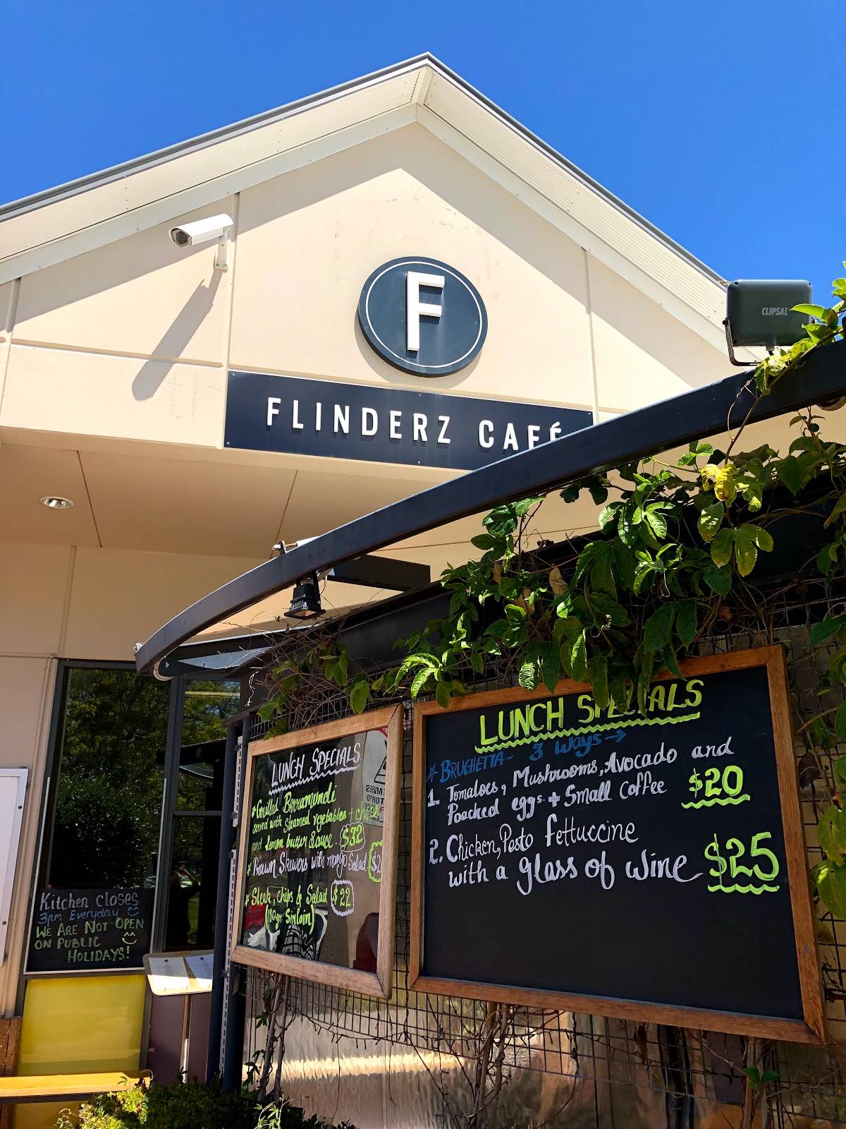 Menu at Flinderz Cafe & Restaurant, Hillarys