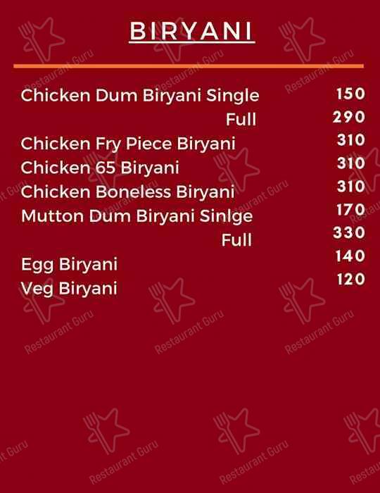 Menu at Food Cartel, Hyderabad