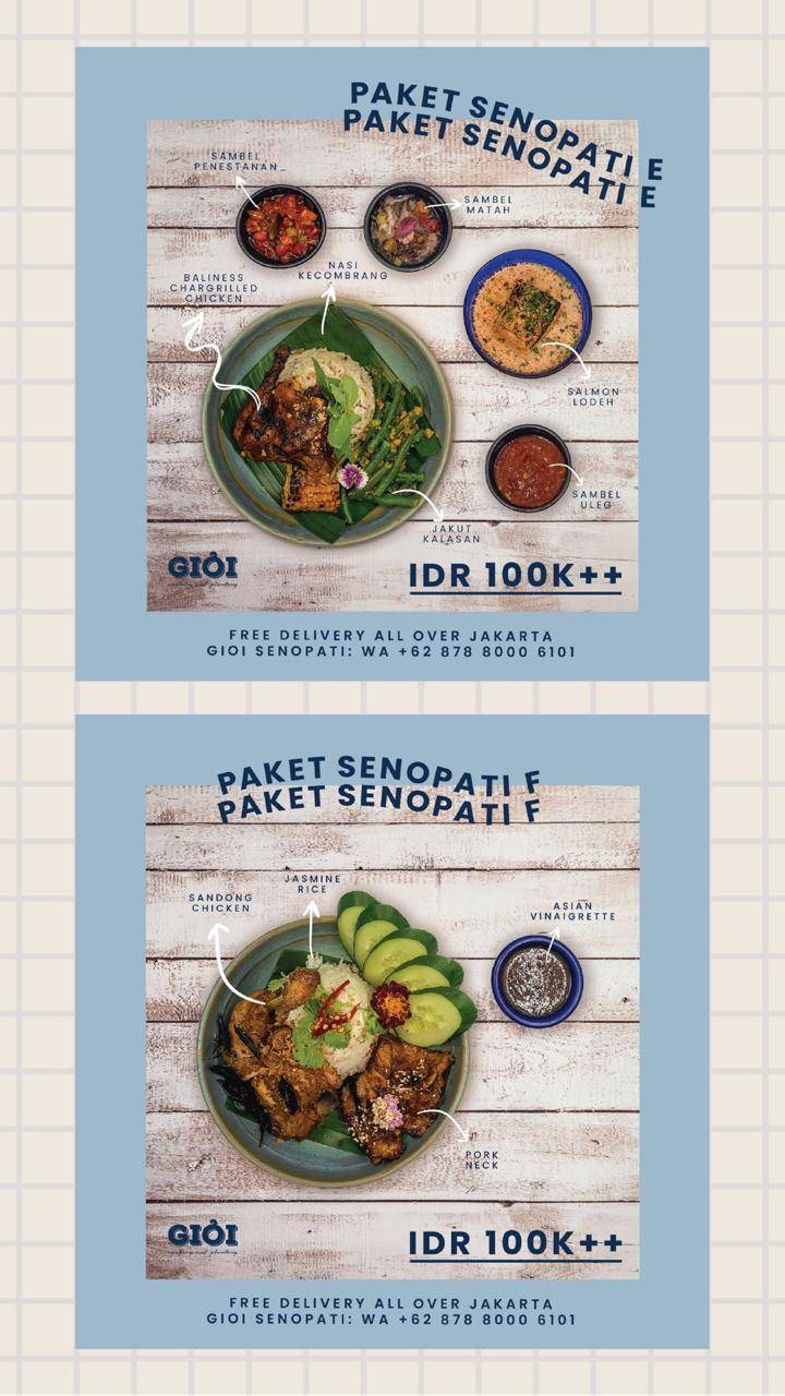 Menu at GIOI Menteng restaurant, Central Jakarta, Jl. Dr. Kusuma Atmaja ...