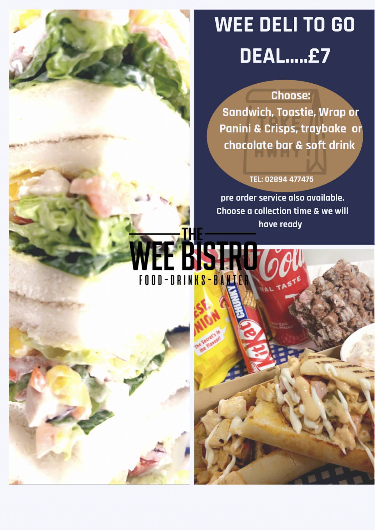 Menu at The Wee Bistro restaurant, Glengormley