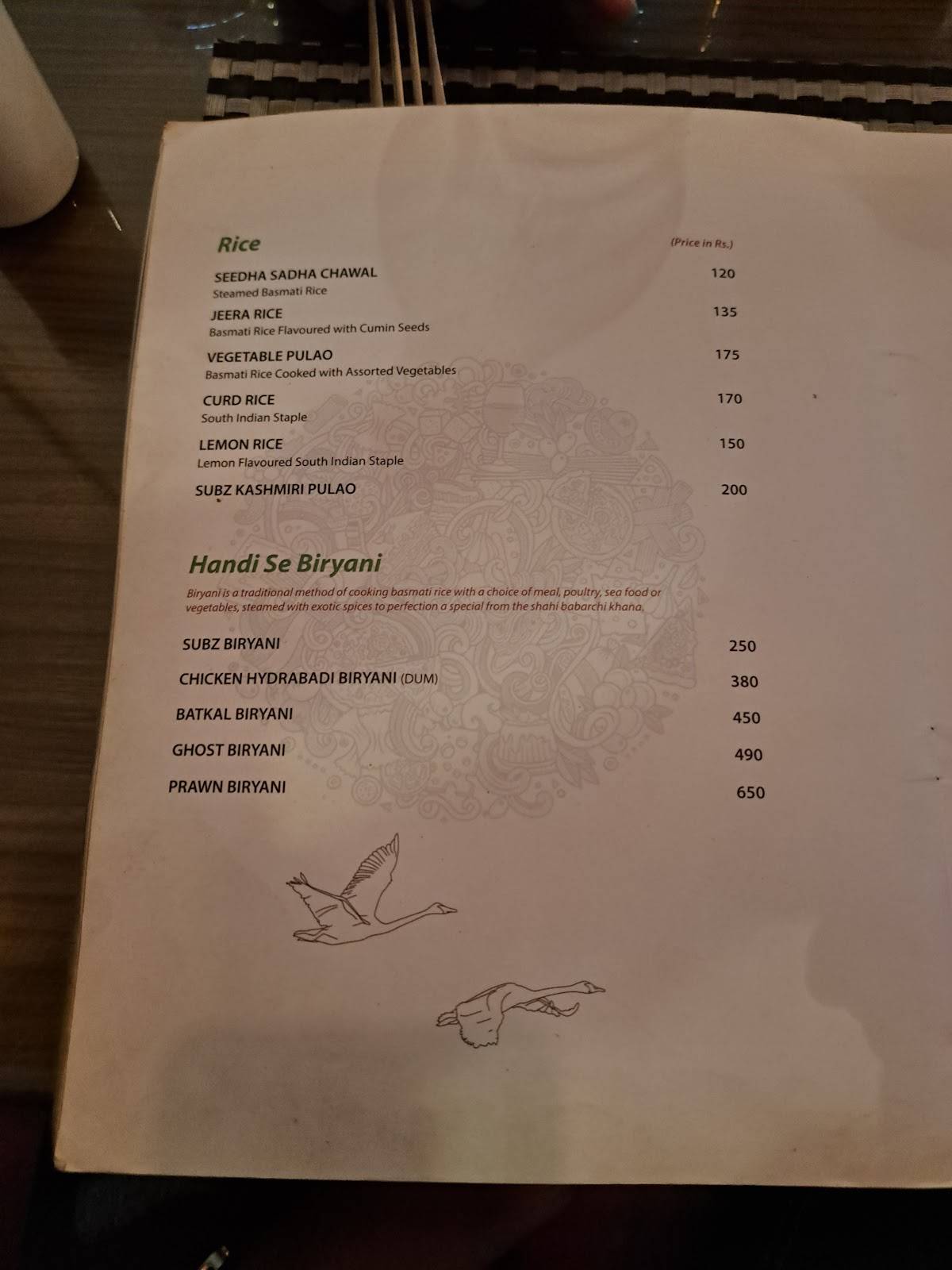 Menu at Pahadi Restaurant, Gopapali