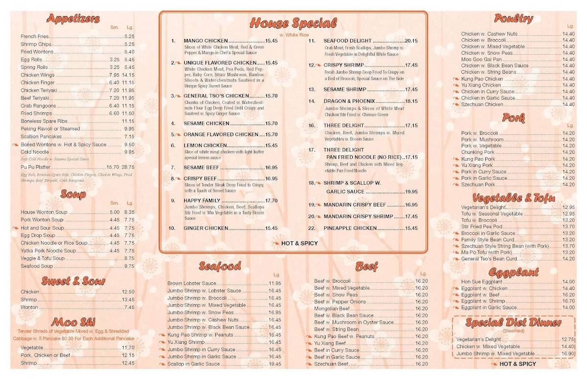 Menu at Great House Centerville restaurant, Barnstable