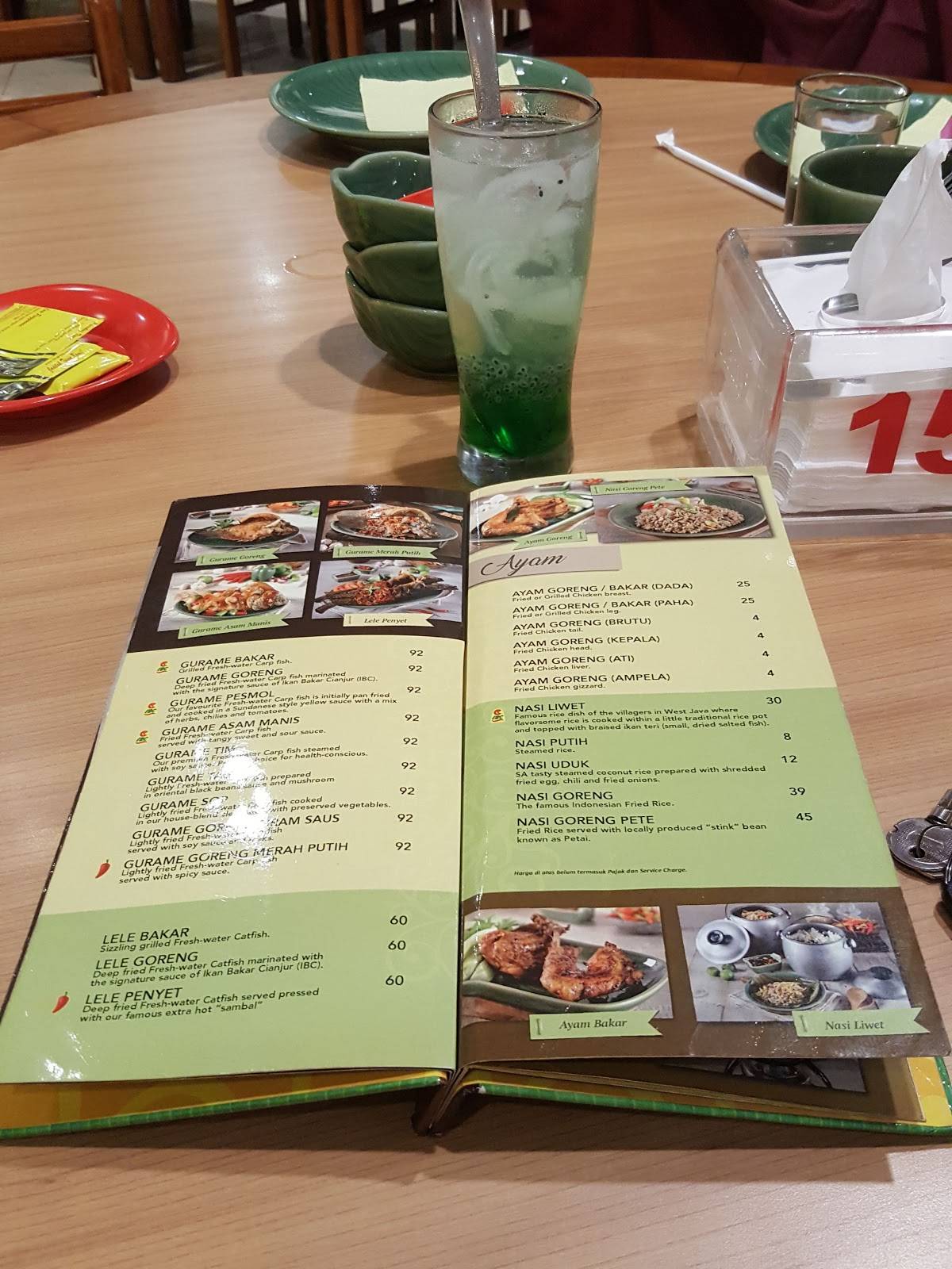 Carta del restaurante Ikan Bakar Cianjur - Gresik, Gresik
