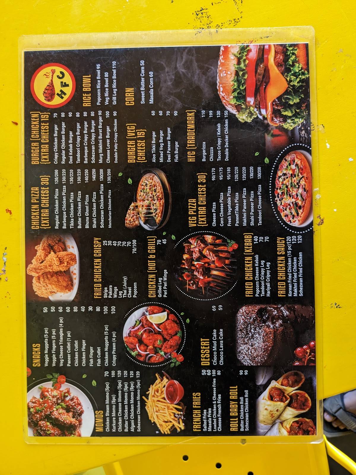 Menu at HFC Restaurant Halal Fried Chicken, Katwa