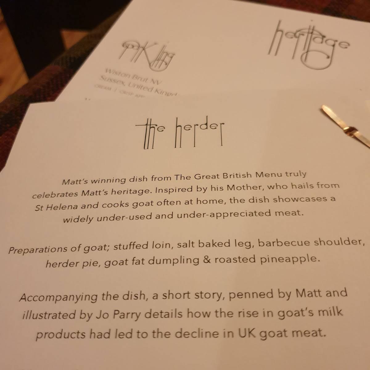 Menu at Heritage restaurant, Slaugham, Heritage The Chequers