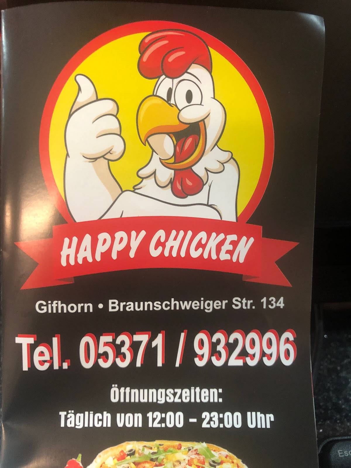 Speisekarte von Happy Chicken Gifhorn pizza, Gifhorn