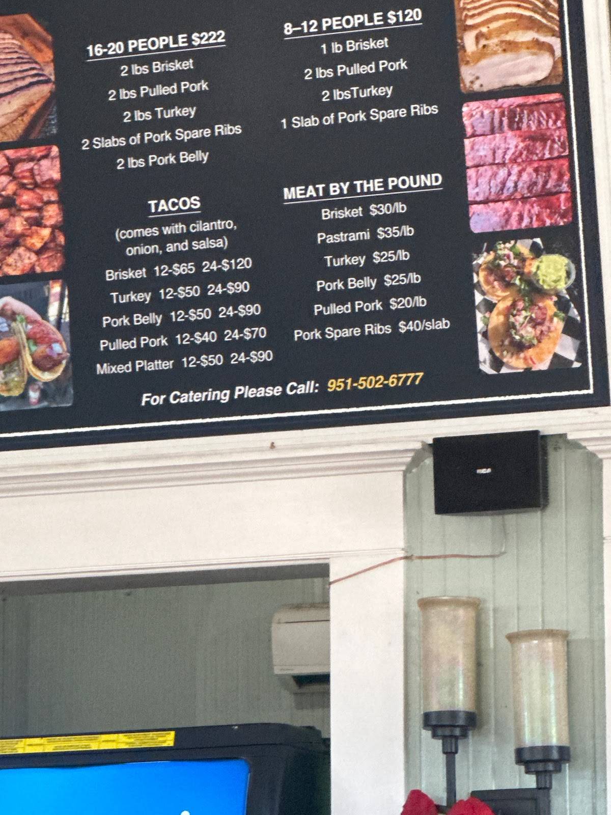 Menu at Destination Smokehouse & Eatery BBQ, Hemet