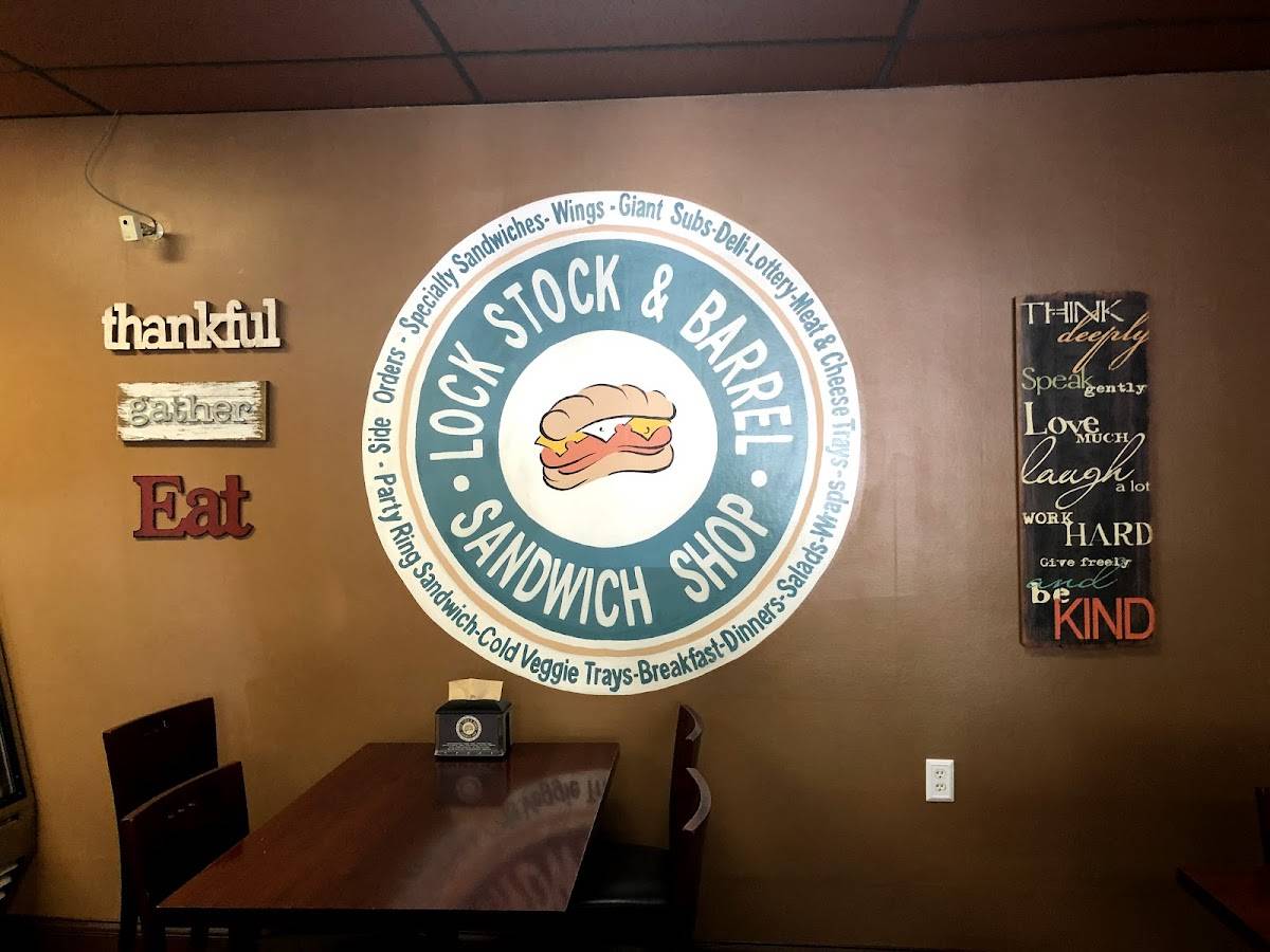 Menu at Lock Stock & Barrel, Sharpsville