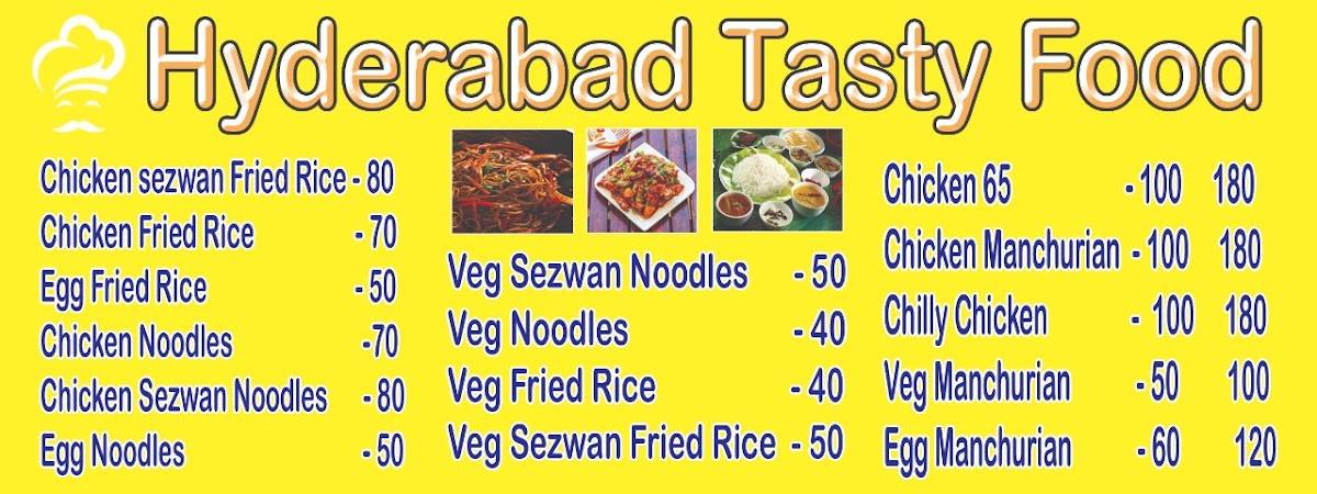 Menu at Hyderabad Testy Food Court, Hyderabad
