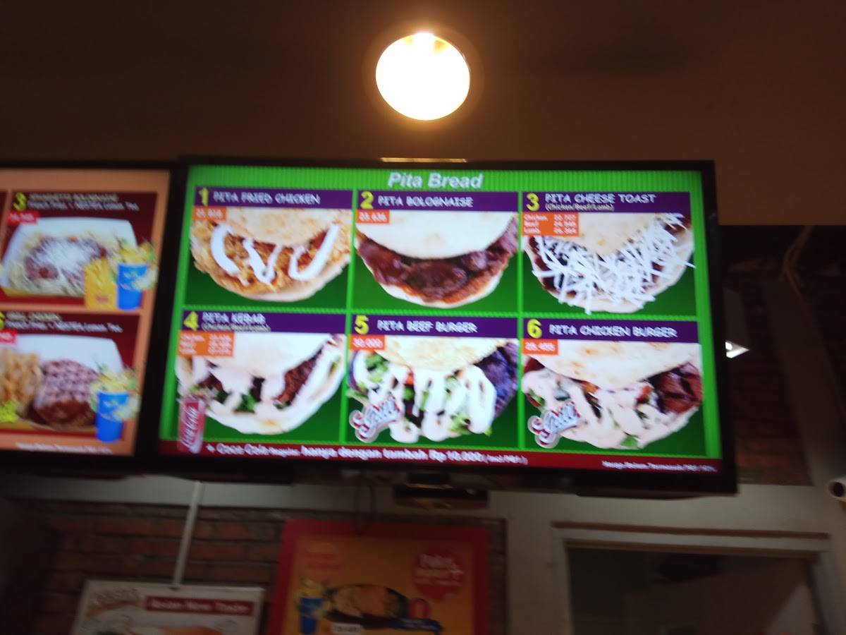 Menu at Doner Kebab restaurant, South Jakarta, PVR3+X7Q