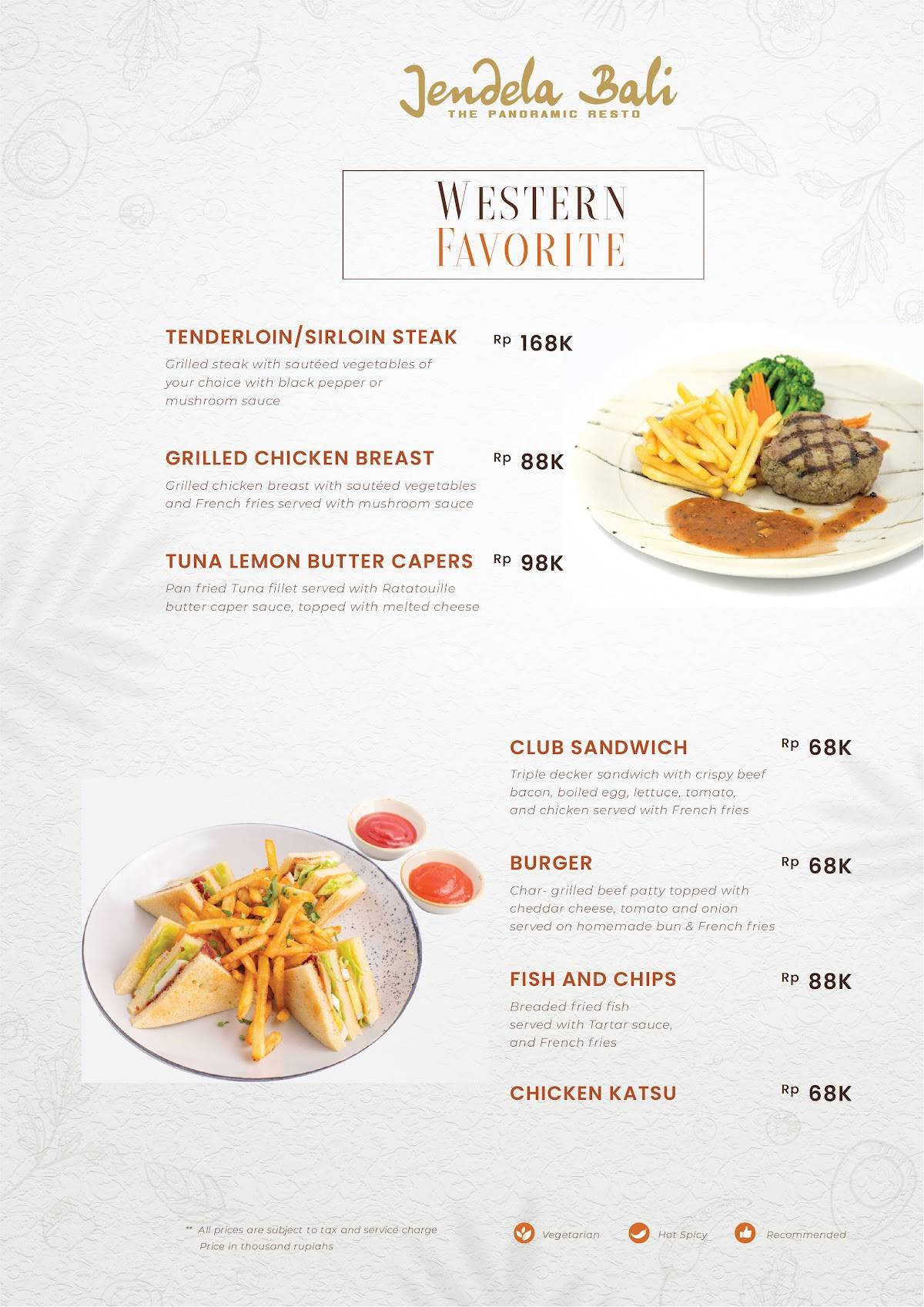 Menu at Jendela Bali The Panoramic Resto restaurant, Kuta Selatan ...