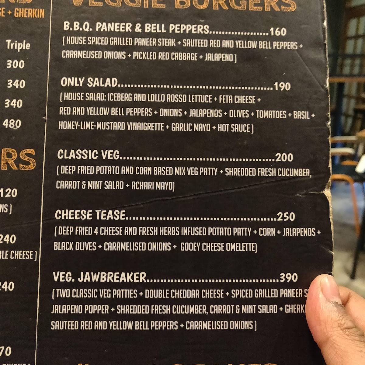 Menu at JIMIS BURGER - Andheri, Mumbai, B2
