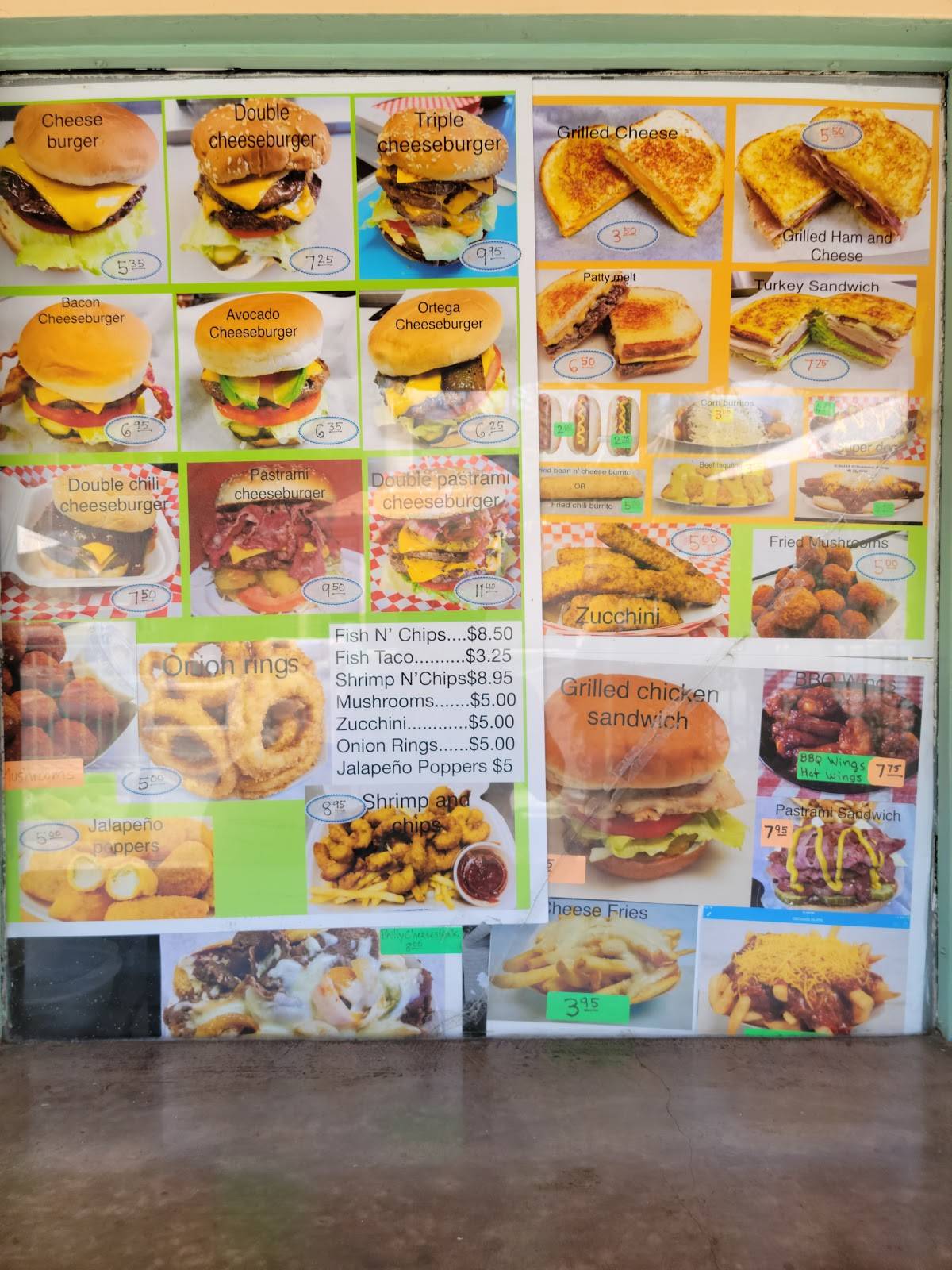 Menu at Jolly Kone restaurant, Ojai