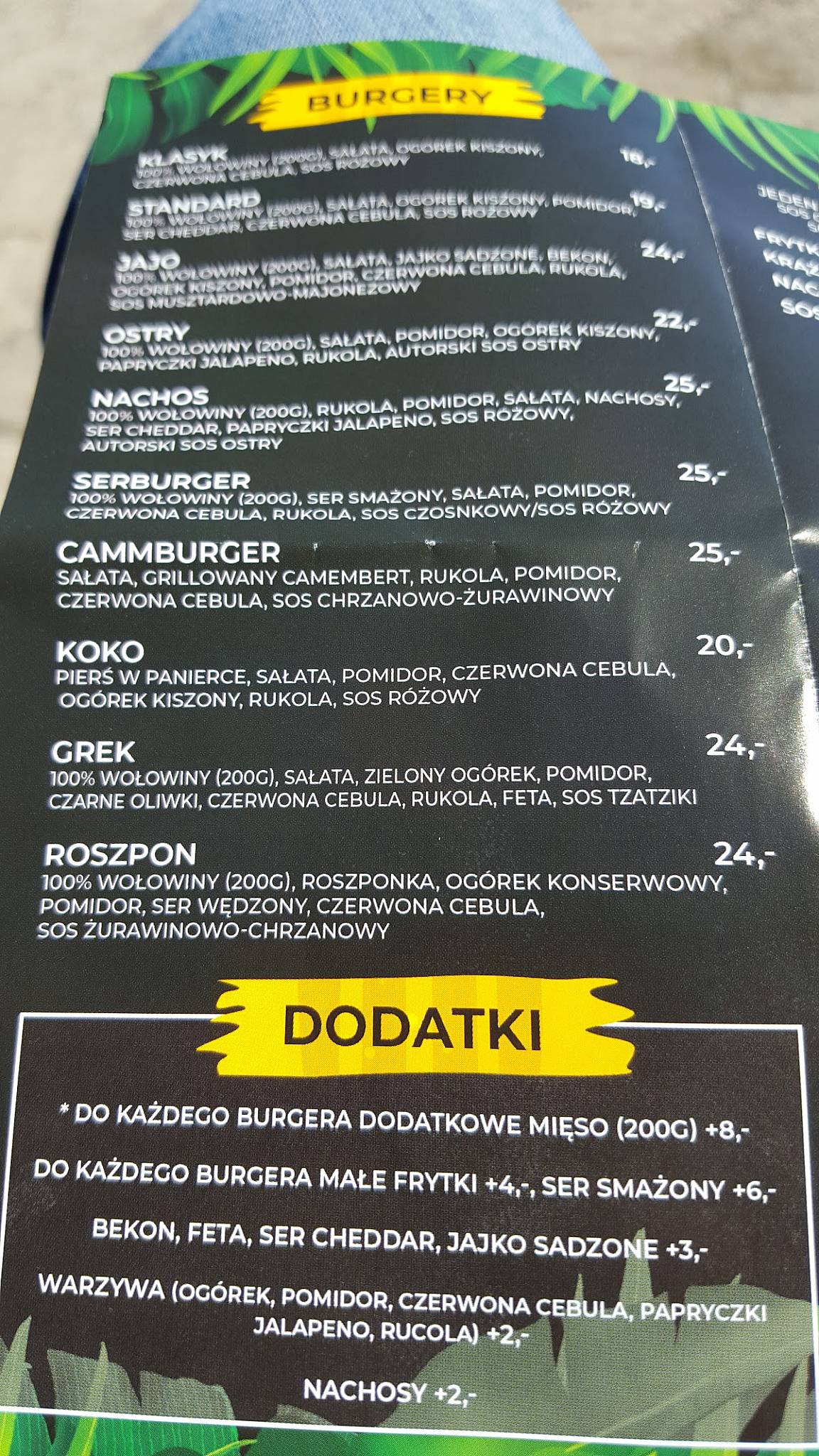 Menu at Jungle Bistro & Pub, Nowa Ruda