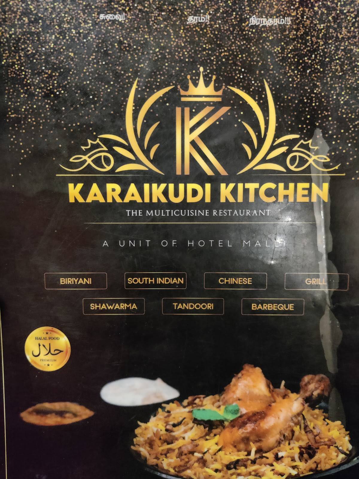 Menu at Karaikudi Kitchen - The Multicuisine Restaurant, Karaikudi