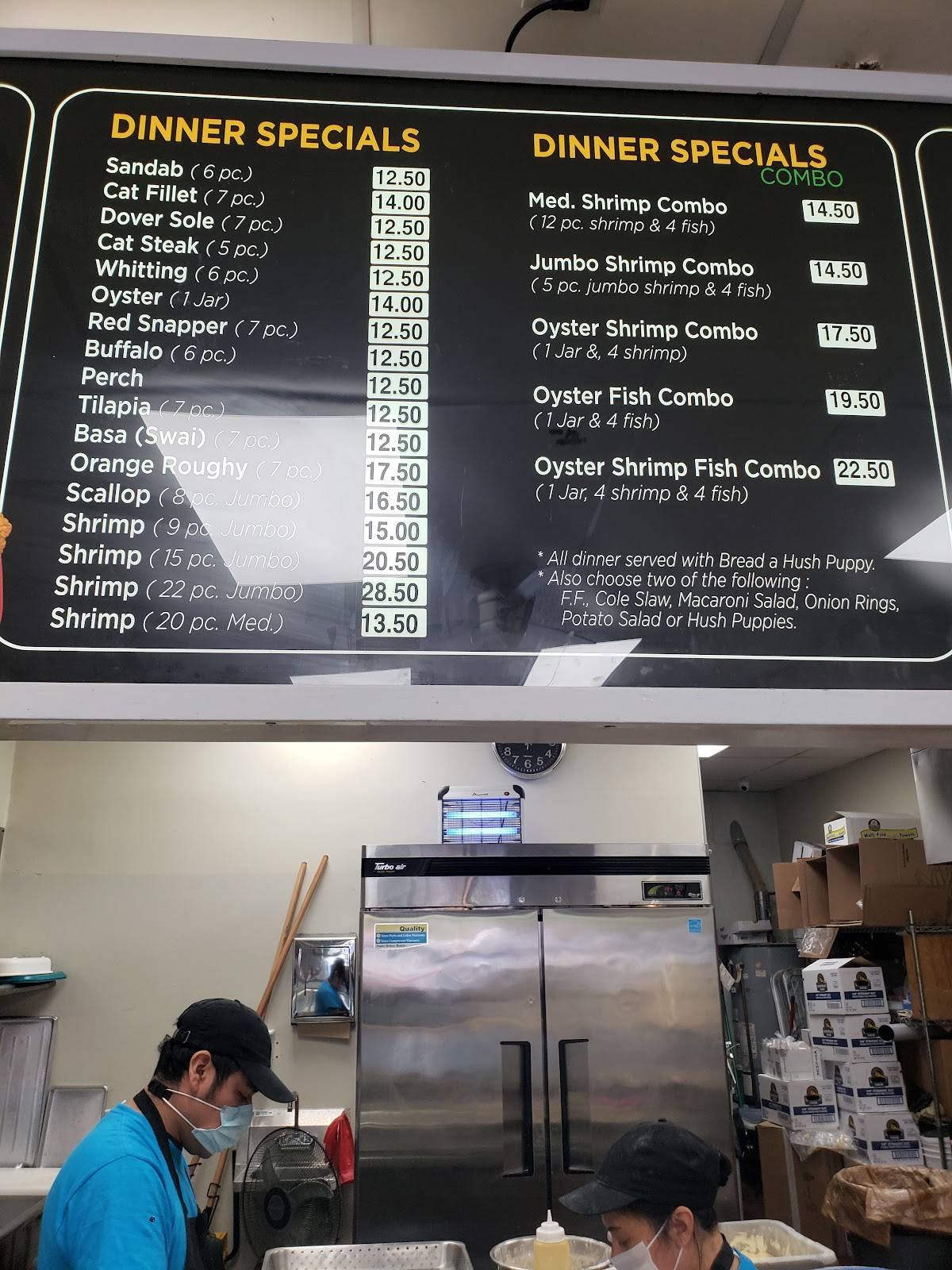 Menu at La Brea Seafood restaurant, Inglewood