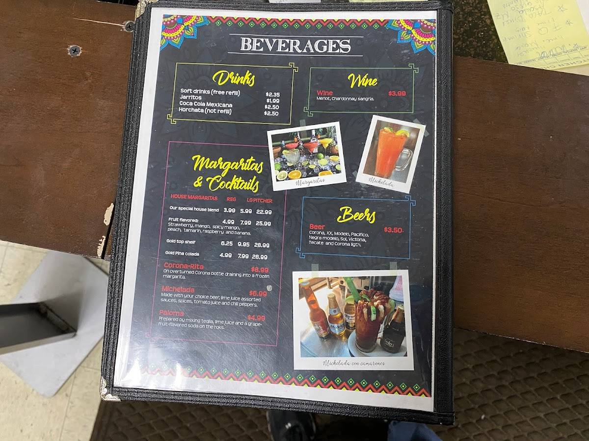 Menu at La Mixteca Restaurant, Urbana, 510 N Cunningham Ave #4