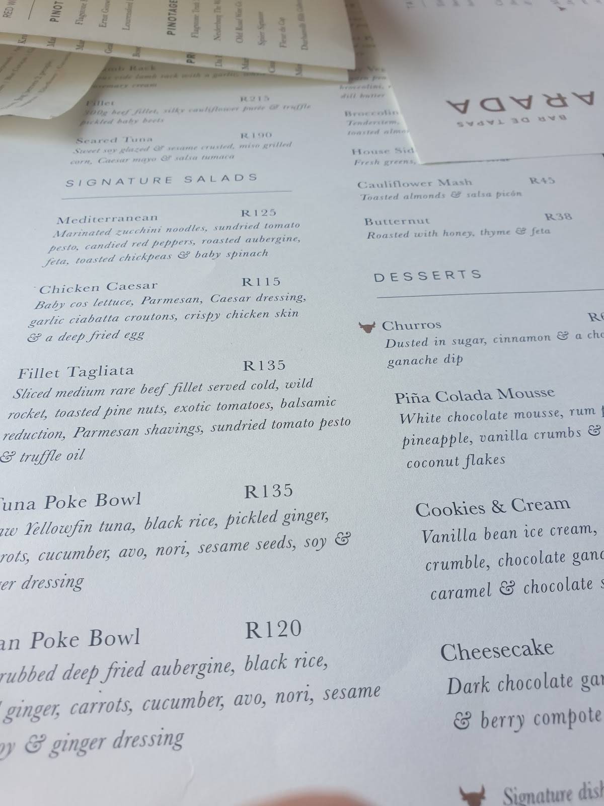 Menu at La Parada Parkhurst restaurant, Randburg, Parkhurst Square