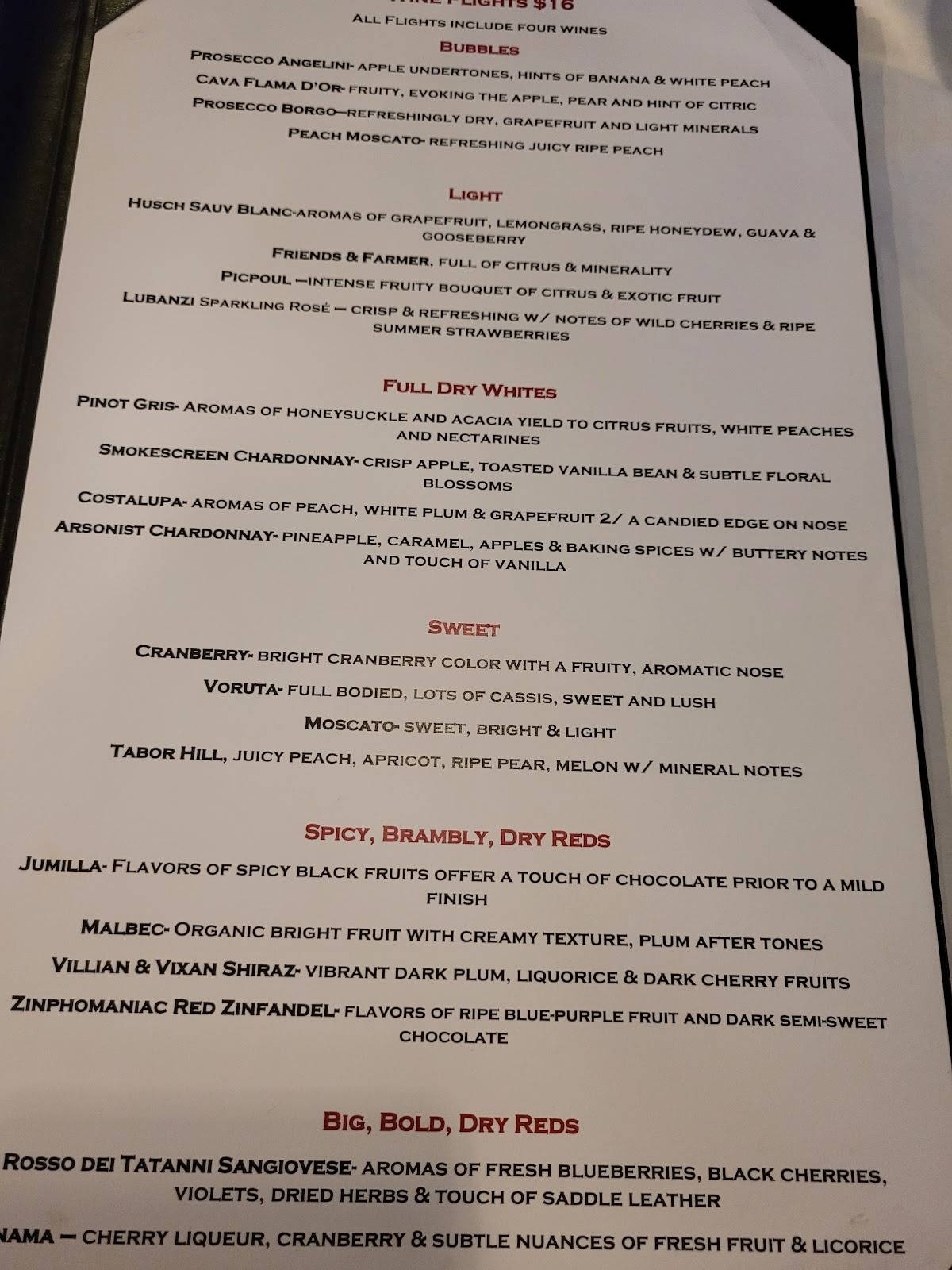 Menu at Labas pub & bar, Monee