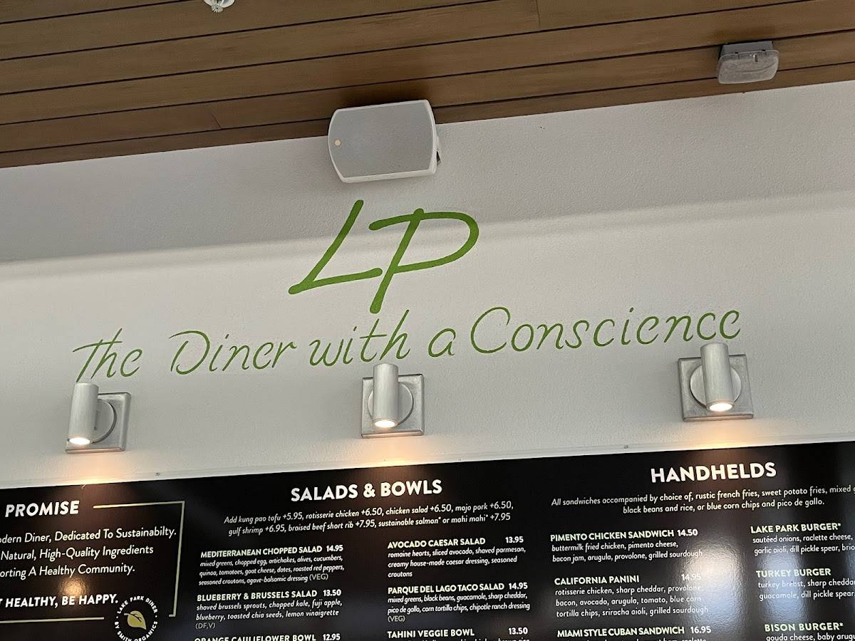 Menu at Lake Park Diner restaurant, Naples