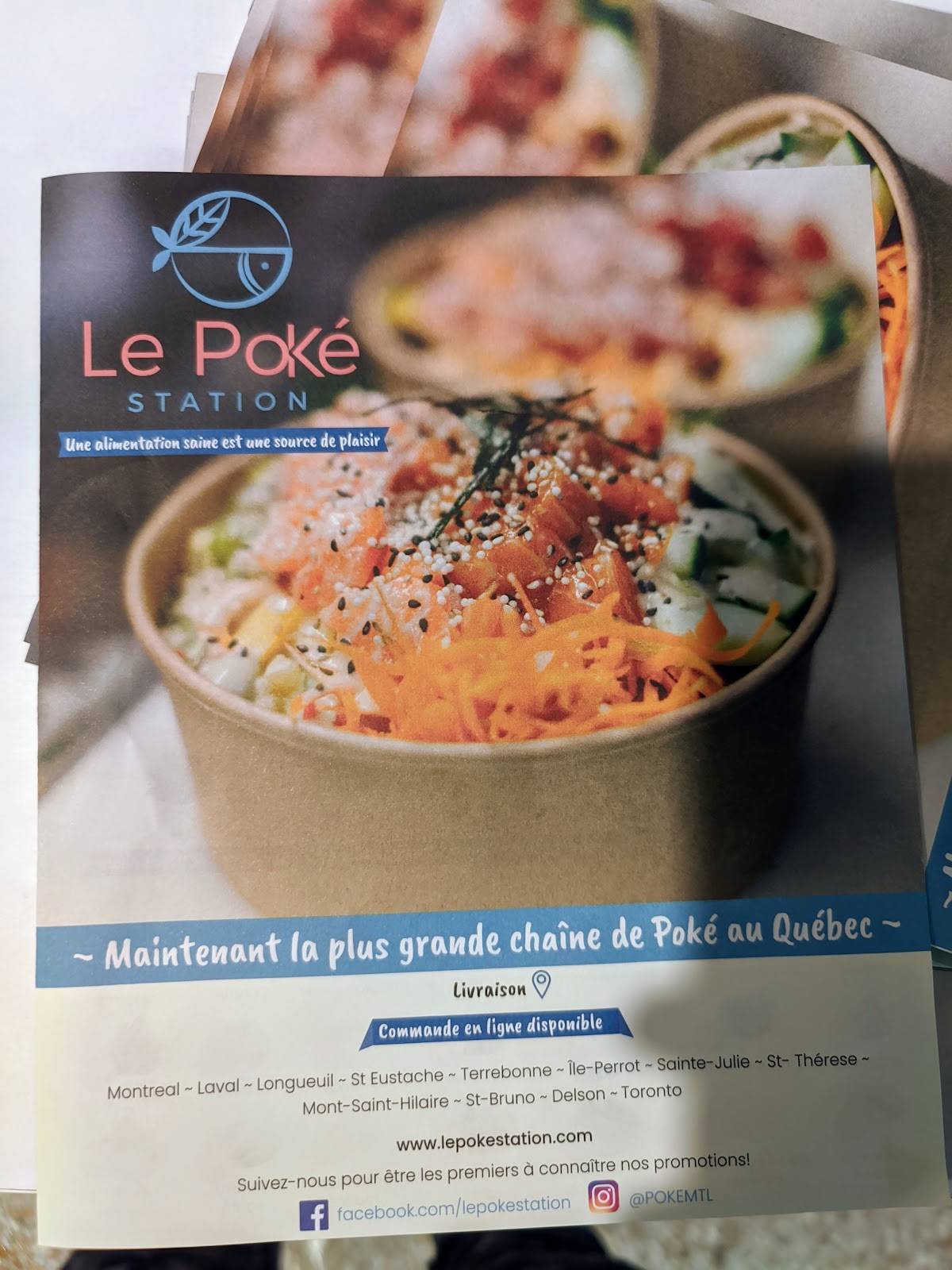 Menu au Le Poke Station (Décarie, VSL) restaurant, Montréal
