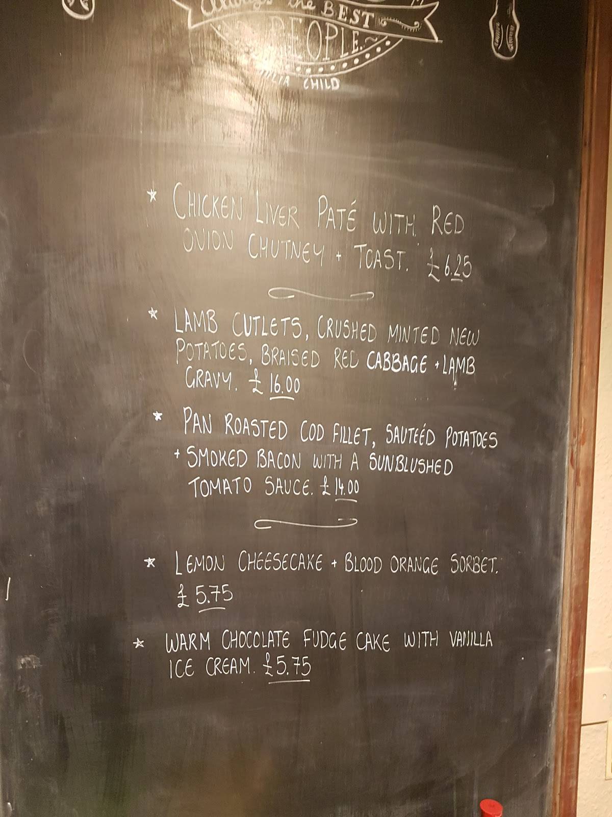 Menu at The Griffin Inn - Swithland pub & bar, Swithland, 174 Main St