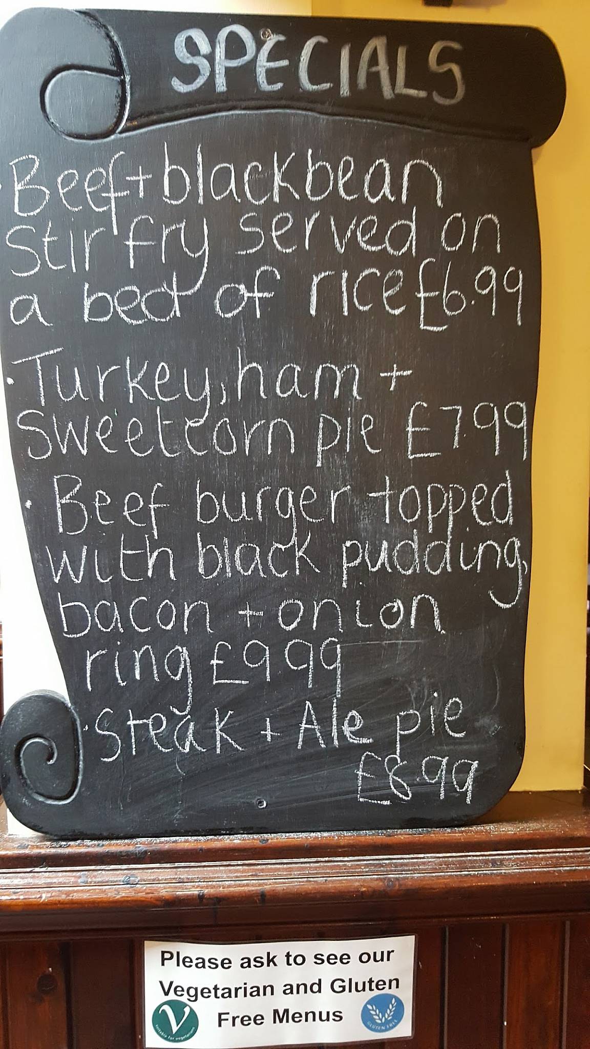 Menu at The Navigation Inn pub & bar, Wigston