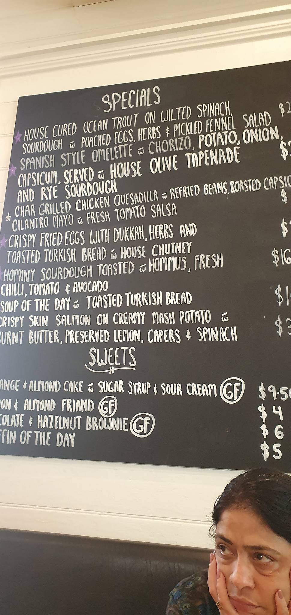 Menu at Red Door Cafe, Leura