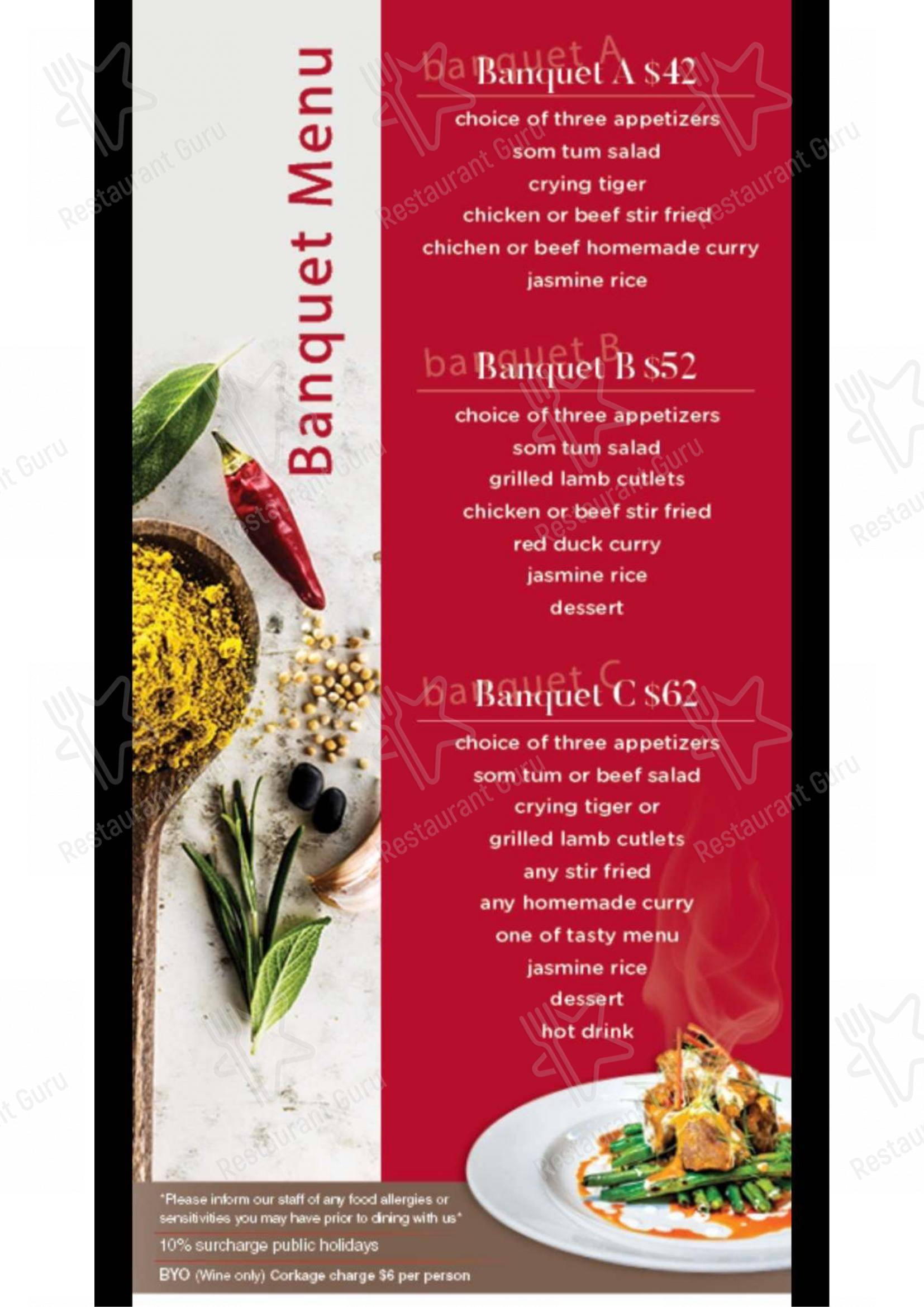 Menu at Limelight Cafe & Restaurant, North Sydney, 62 Clark Rd