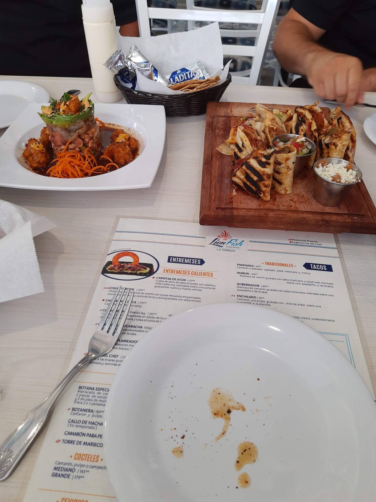 Carta del restaurante Lion Fish - La Terraza, Tijuana, P.º del Río 6672-C