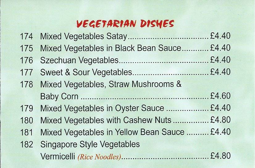Menu at Lucky Star fast food, Waterlooville, Hambledon Rd