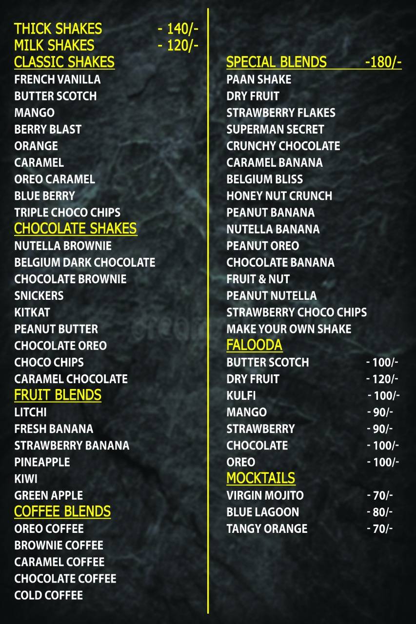 Menu at MM tour & travels, Vadlamudi