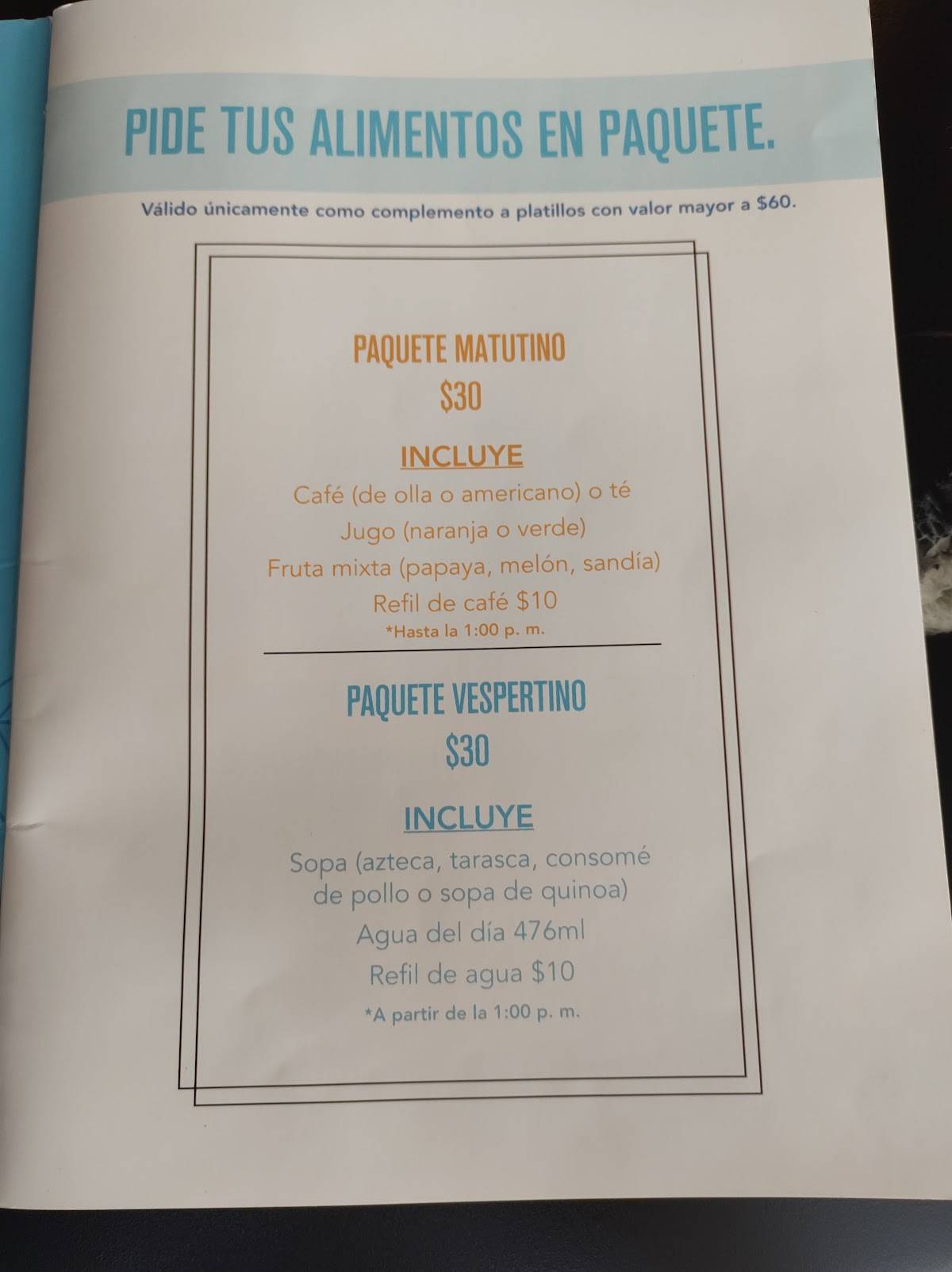 Carta de Maniática Café - Milenio III, Santiago de Querétaro
