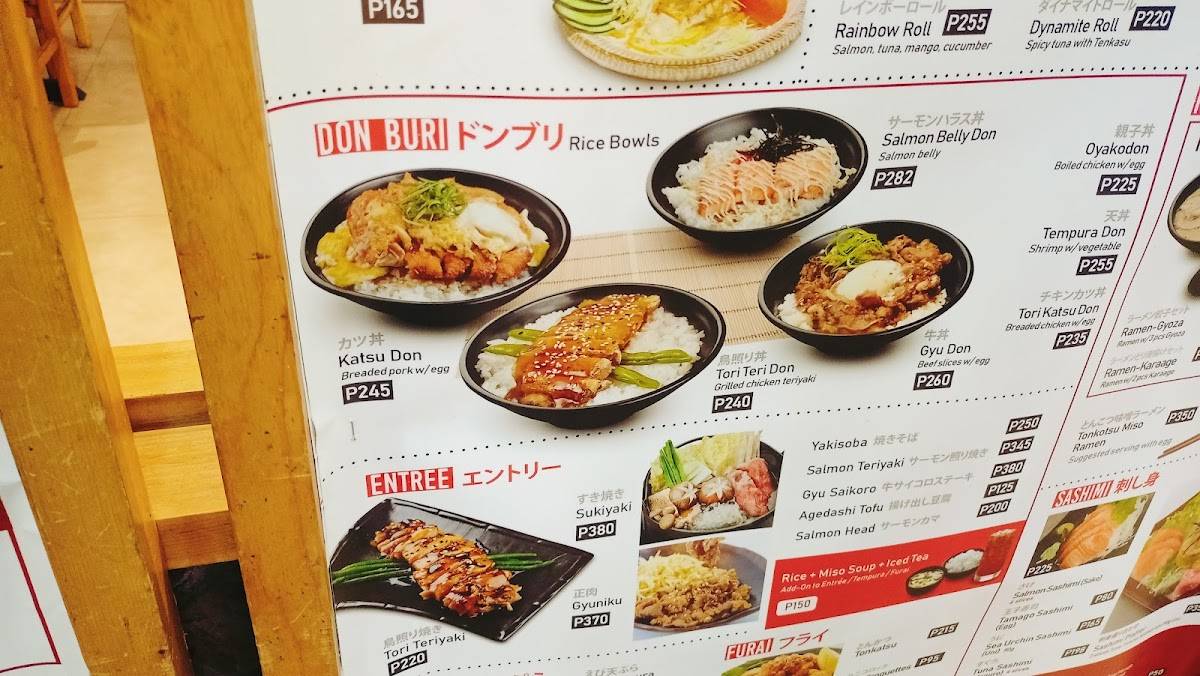 Menu at Torimomo restaurant, Manila, HXGM+CRC