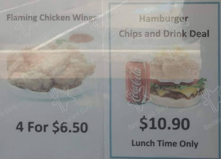 Menu at Super Snack Fish & Chips. Chinese & Noodle bar, Wynnum