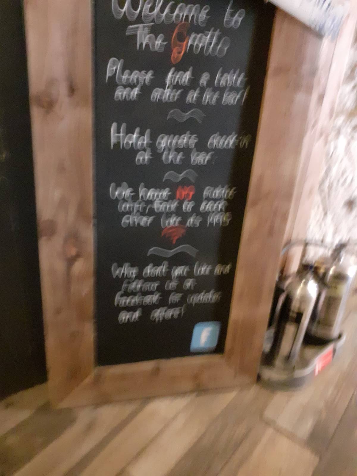 Menu at Marsden Grotto pub & bar, South Shields
