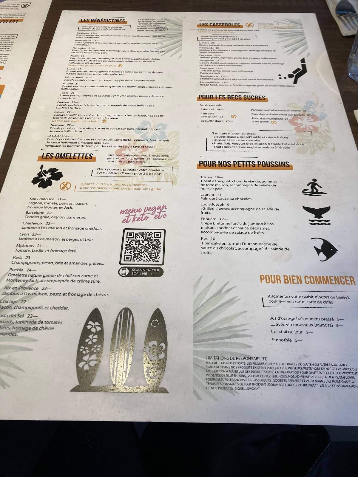 Menu au La Grand-Mère Poule & Shack Attakk Beaubien restaurant ...