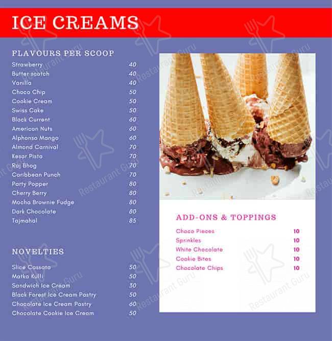 Menu at Havmor Havfunn, Mumbai, Shop 6