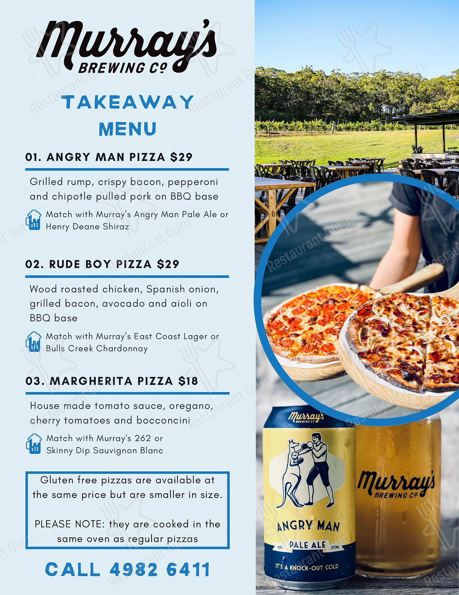 Menu at B Farm by Murray's pub & bar, Bobs Farm
