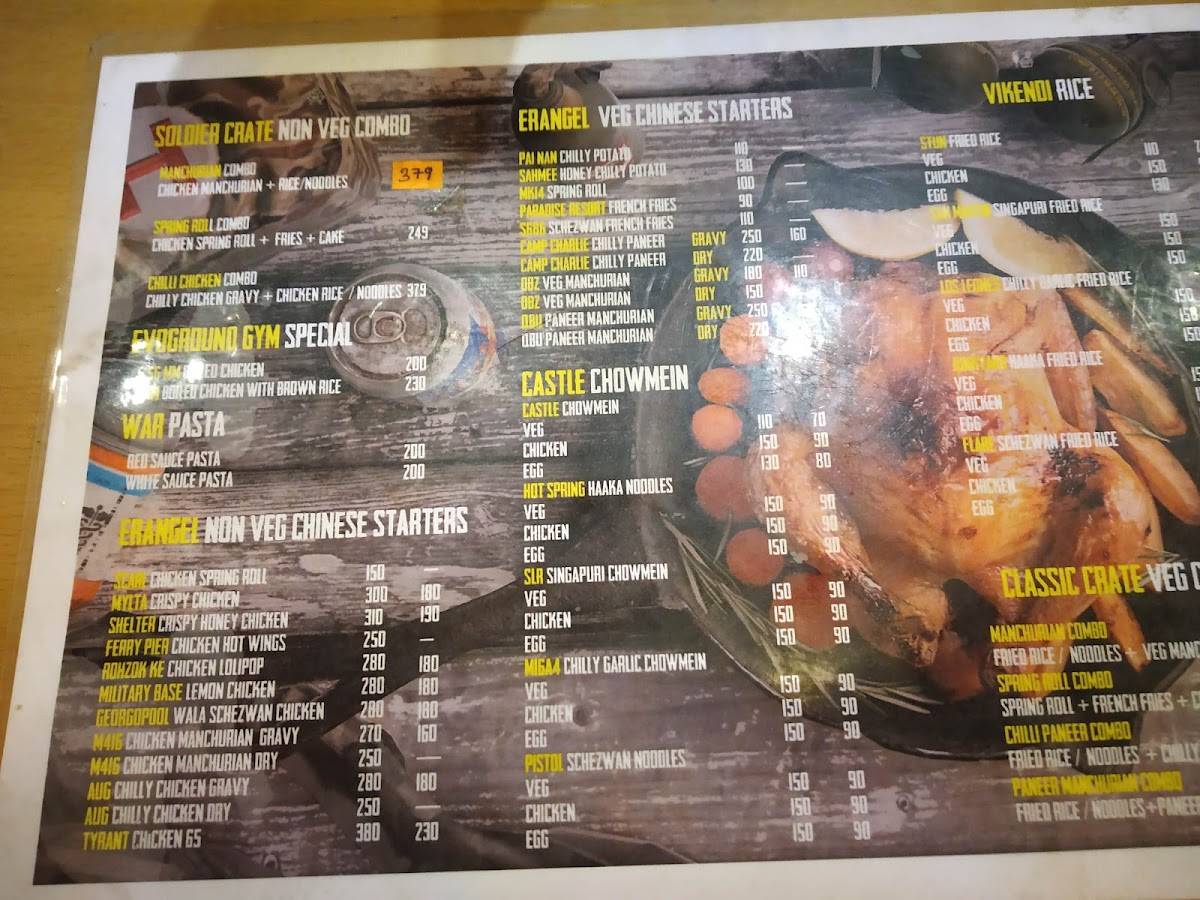 Menu at PUBG Food City, New Delhi, Shop number-1