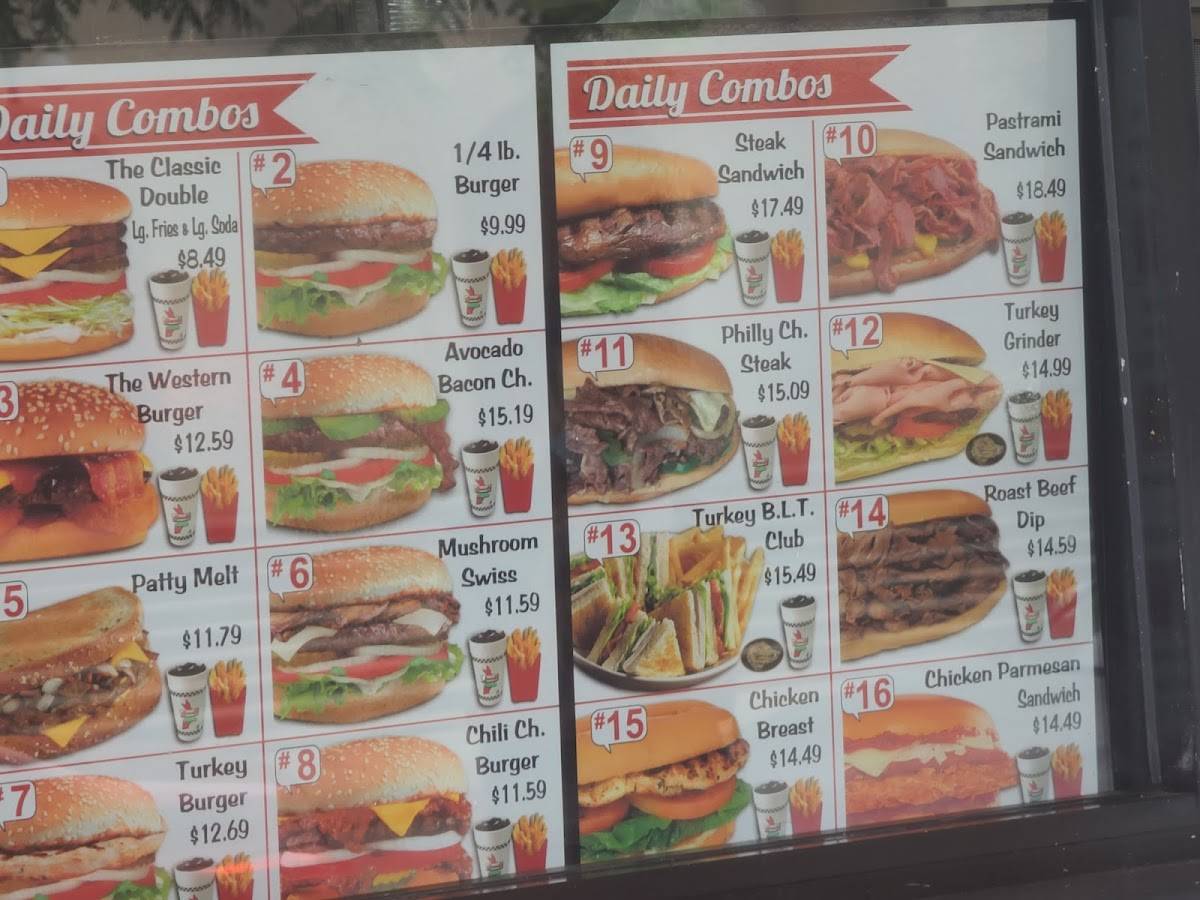 Menu at Connal's restaurant, Pasadena