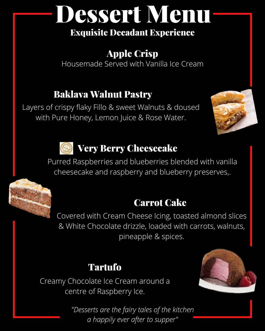 Menu at Pier 21 pub & bar, Penetanguishene