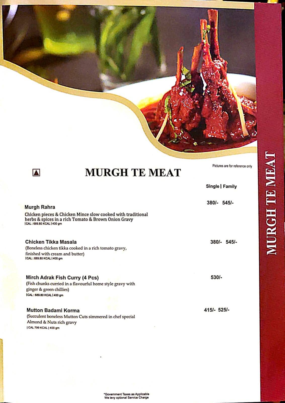 Menu at Pind Balluchi Mantri Square Mall Malleshwaram Bangalore, Bengaluru