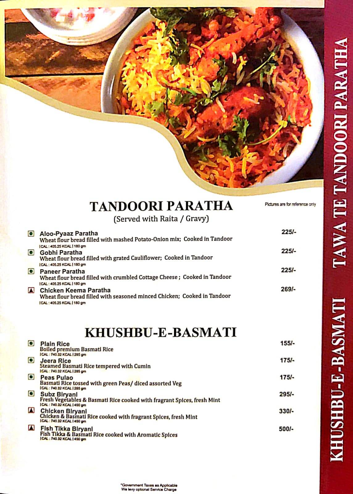 Menu at Pind Balluchi Mantri Square Mall Malleshwaram Bangalore, Bengaluru